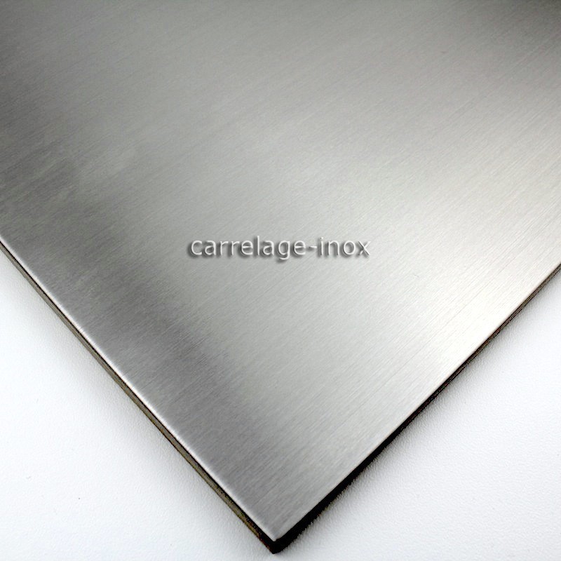 Mosaique inox sol cuisine credence quadra 1m2
