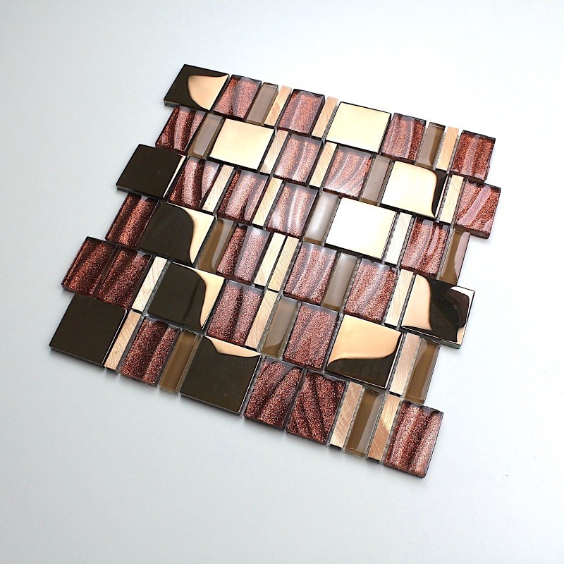 sample glass mosaic for shower mv-glit