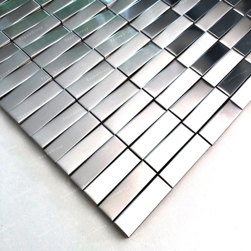 Mosaique relief 3d carrelage en inox pour mur de cuisine ou de salle de ...